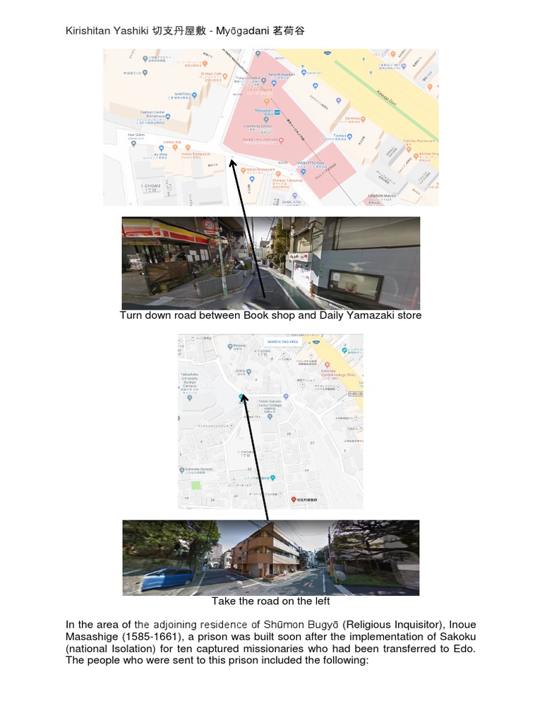 Kirishitan Yashiki 切支丹屋敷 - Myōgadani 茗荷谷 | PDF | Japan | Religion And ...