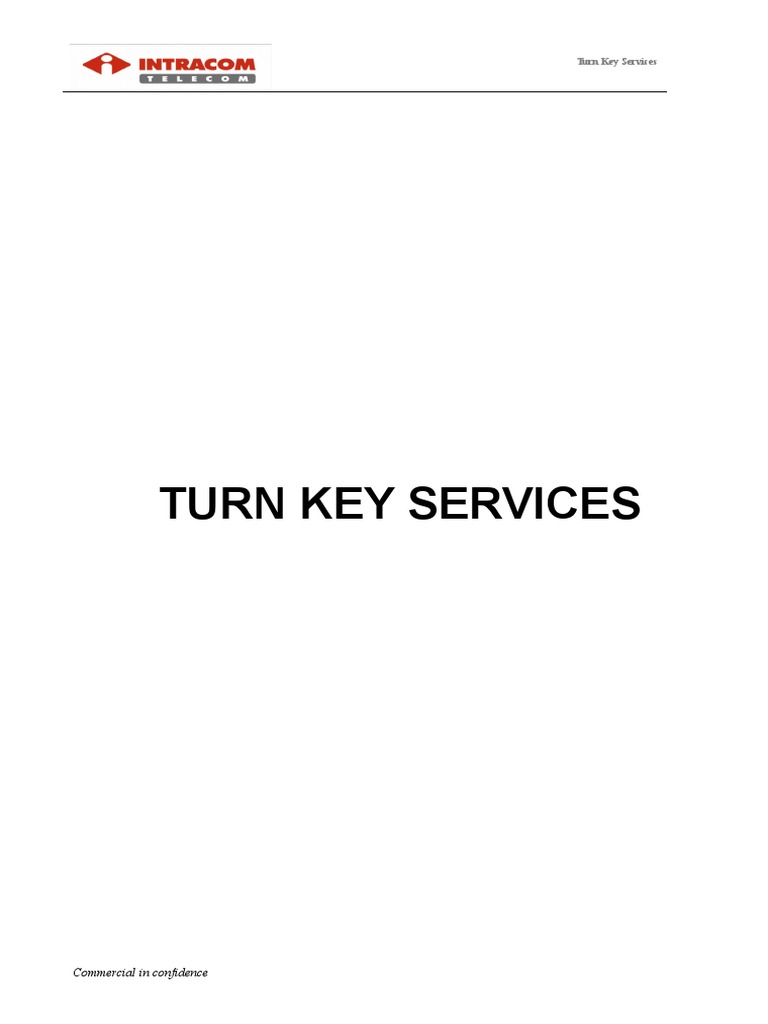 Turn Key Services: Commercial in Confidence | PDF | Project Management ...