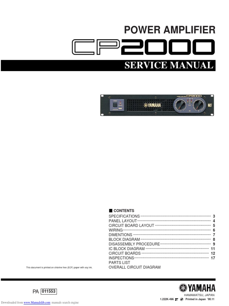 cp2000 PDF | PDF | Decibel | Operational Amplifier
