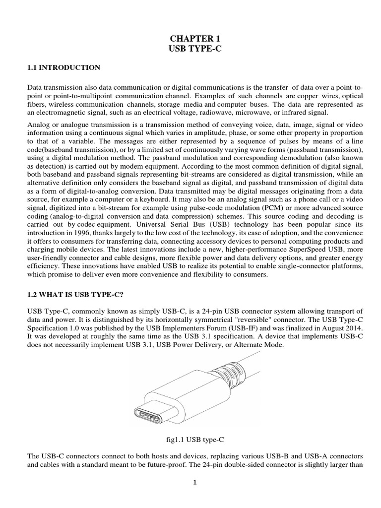 Type C | PDF | Data Transmission | Usb