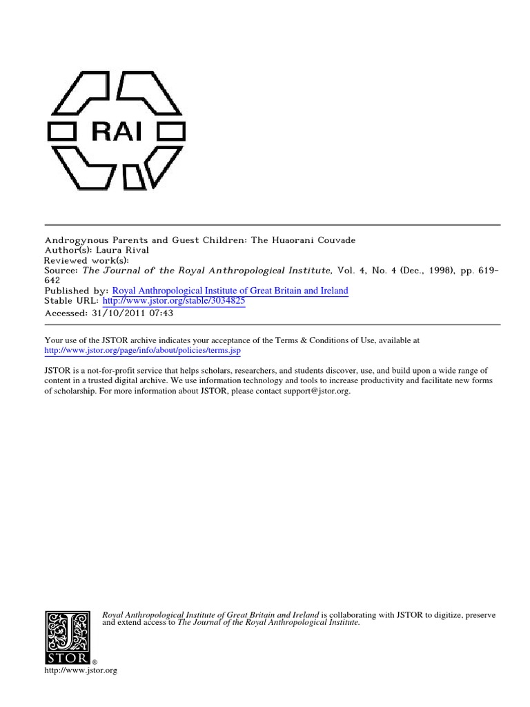 Rival, Laura. Androgynous Parents | PDF | Gender | Gender Studies