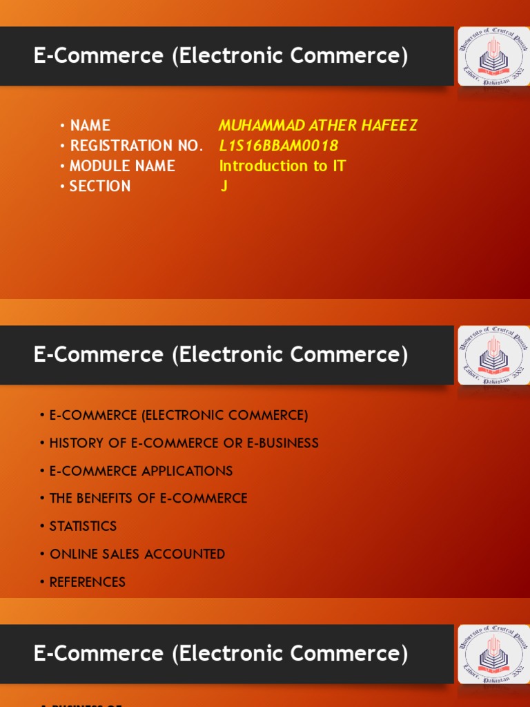 E-Commerce (Electronic Commerce) | PDF | Web Application | E Commerce