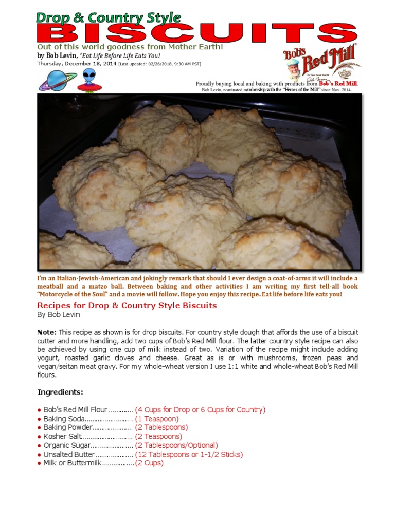 Southern Drop & Country Biscuit Recipes | PDF | Biscuit | Butter