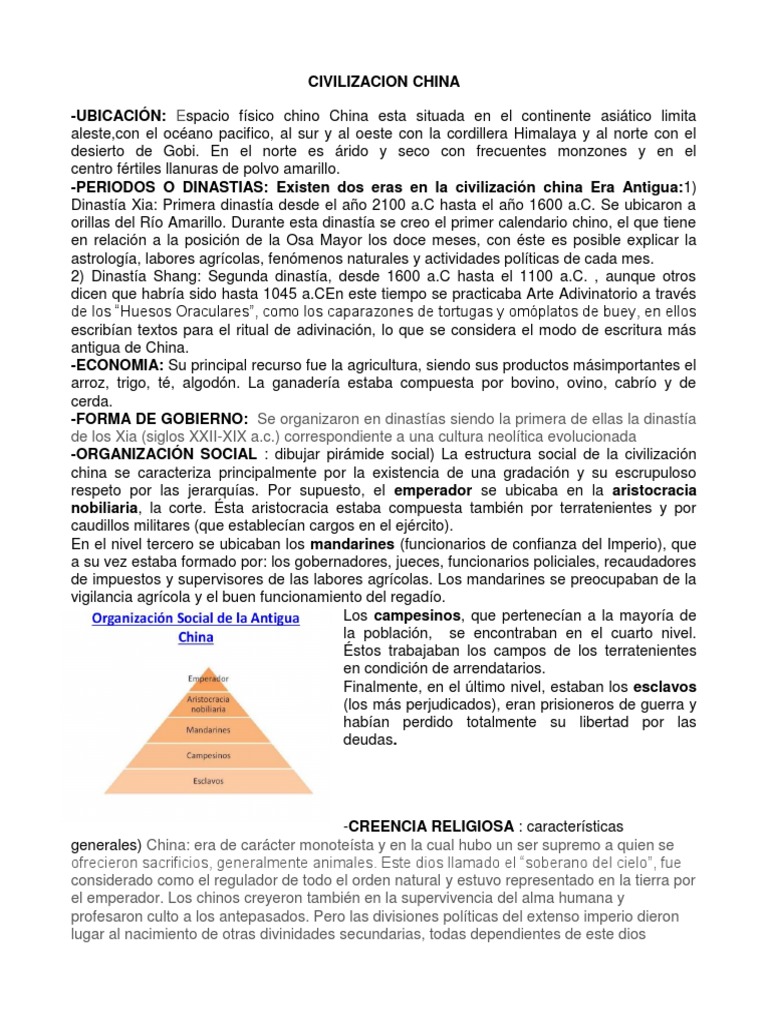 La evolución de la civilización china: desde sus orígenes hasta las ...