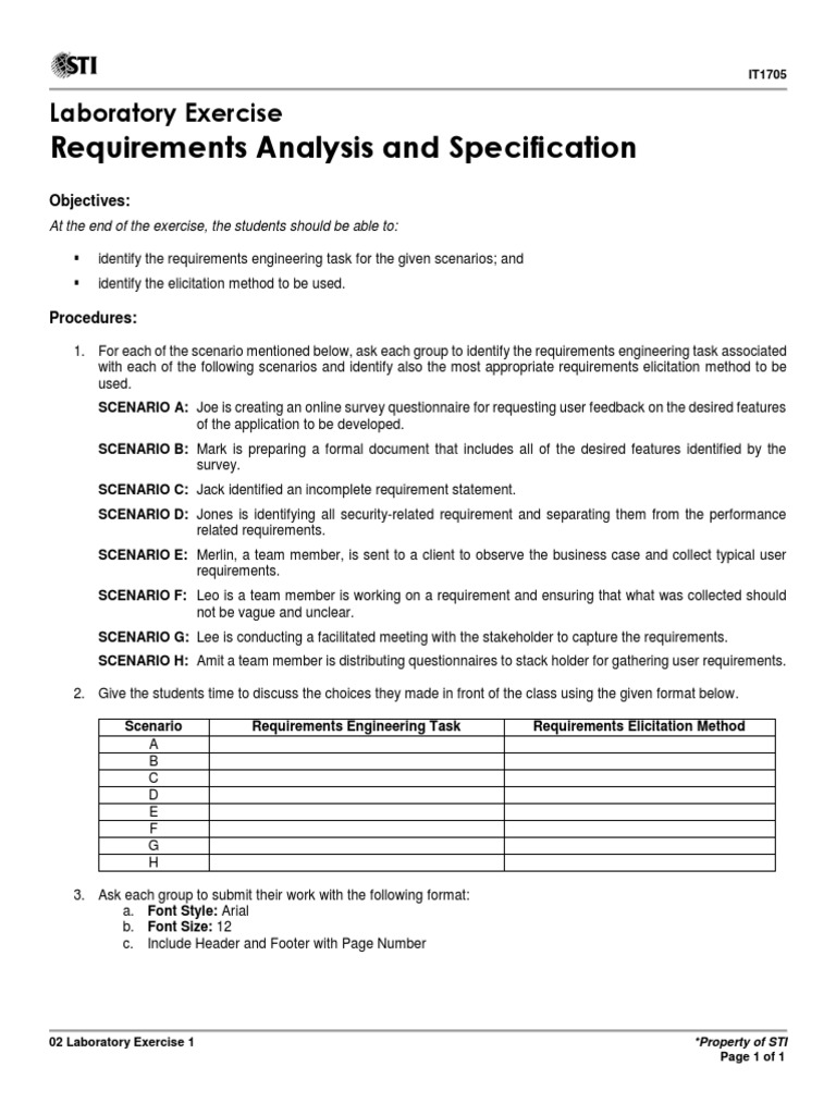 02 Laboratory Exercise 1 PDF | PDF | Information Technology Management ...