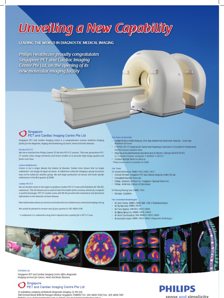 Radlink PET and Cardiac Imaging Centre - Philips | PDF | Positron ...