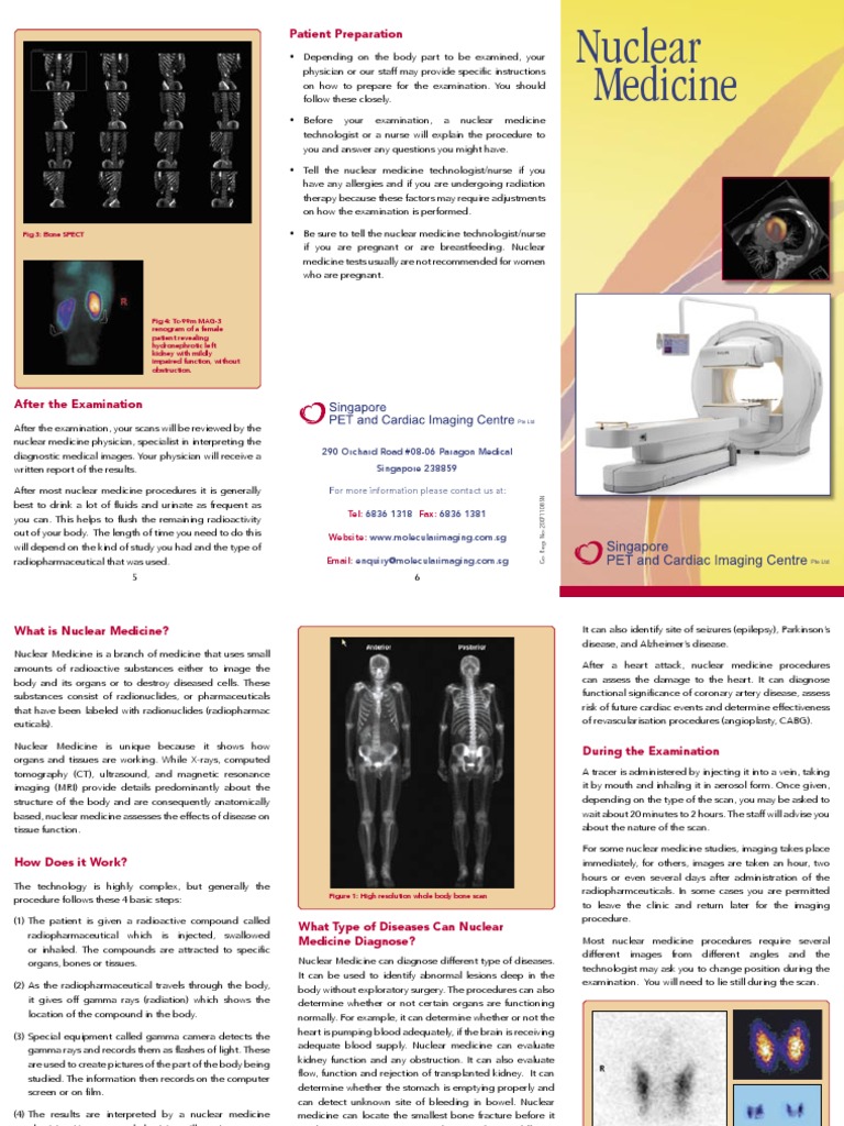 Overview of Nuclear Medicine Procedures | PDF | Nuclear Medicine ...