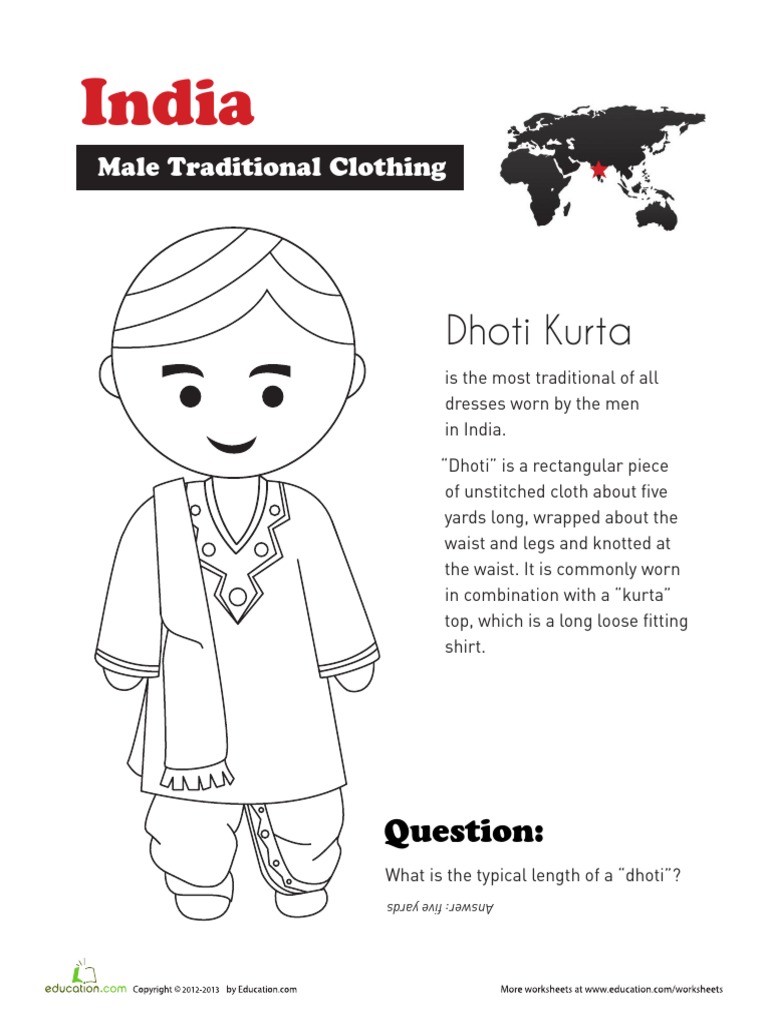 Traditional Indian Dhoti and Sari Styles | PDF
