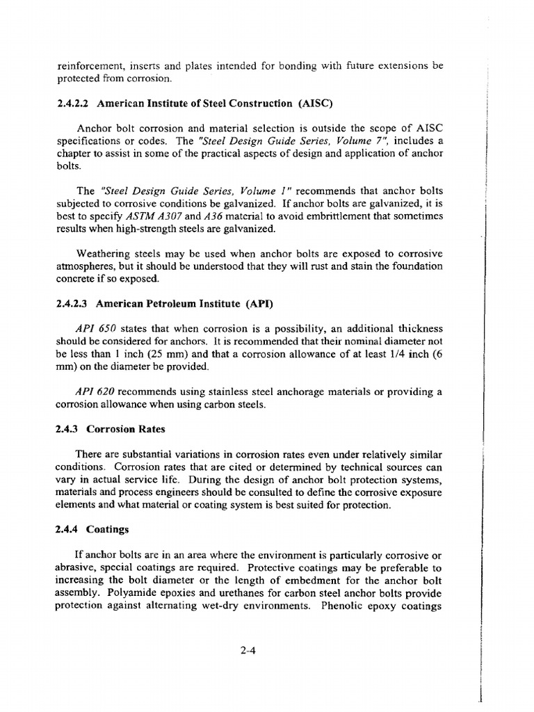 API 650 States That When Corrosion Is A Possibility, An Additional ...