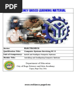 CSS NC II CORE 1: Install & Configure Computer Systems | PDF | Microcomputers | Installation ...