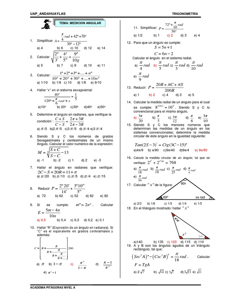 Problemas de Trigonometria-Preu | PDF