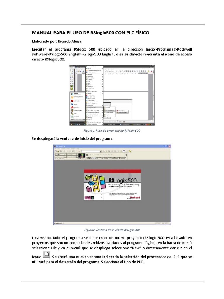 Manual RSlogix | PDF | Programa de computadora | Programación