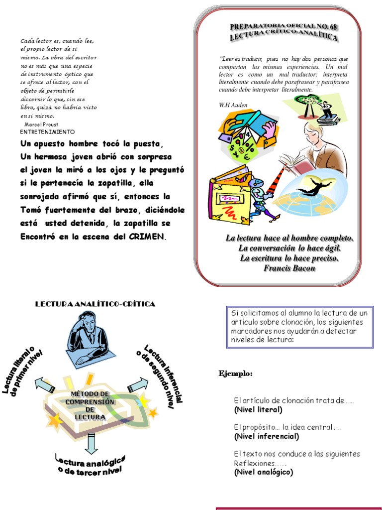 Folleto Lectura | PDF | Información | Razón