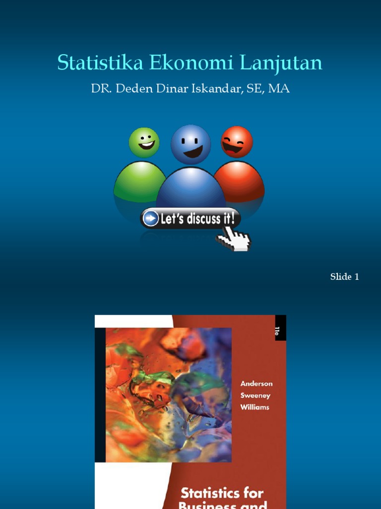 Statistika Ekonomi Lanjutan: DR. Deden Dinar Iskandar, SE, MA | PDF ...