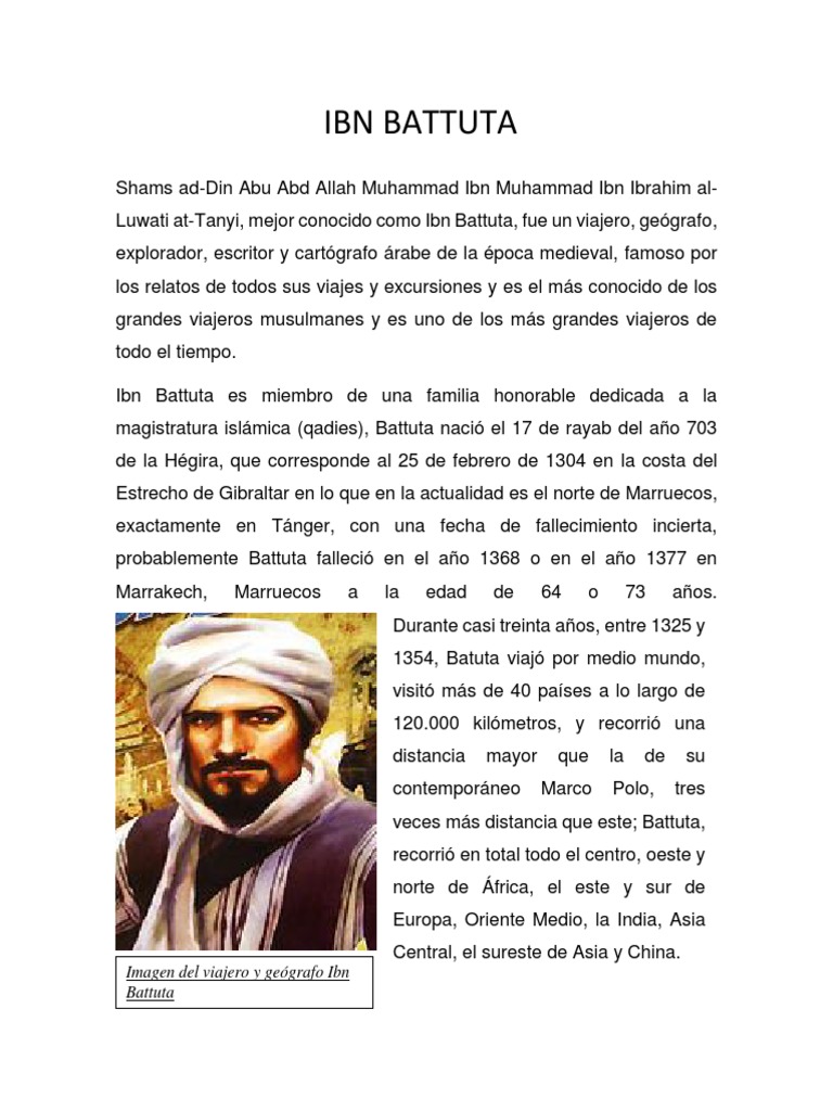 Ibn Battuta | PDF | Religión y creencia