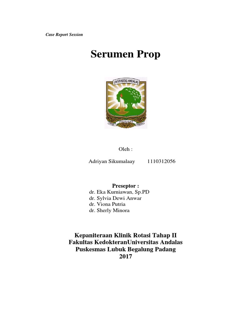 Serumen Prop | PDF