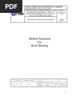 Rock Blasting Method Statement | PDF | Drilling | Nature