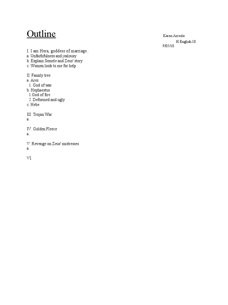 Outline Karen Arreola - Not Complete. | PDF | Religion & Spirituality