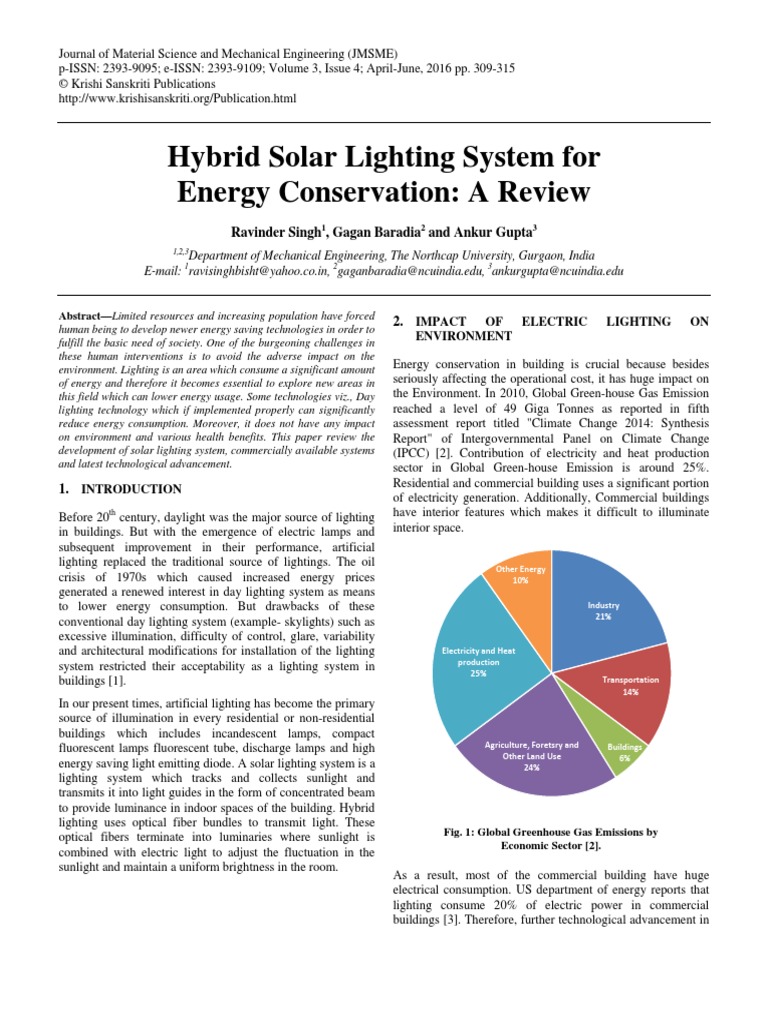 Hybrid Solar Lighting System | PDF | Lighting | Solar Energy