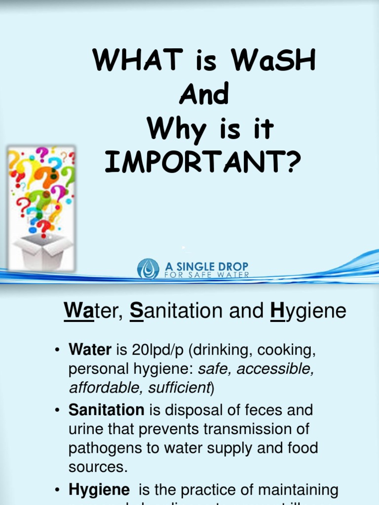 1 - WaSH and F-Diagram | PDF | Wash | Sanitation