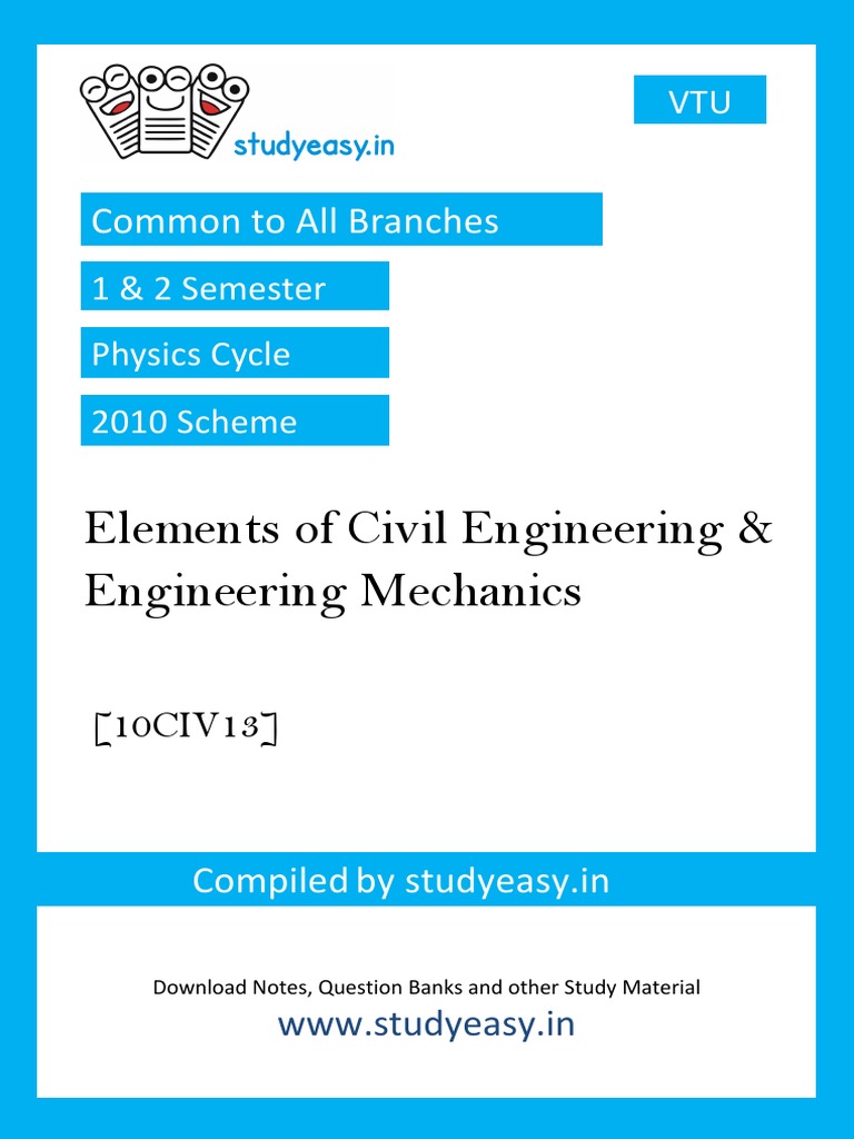 Sem1 2-Elements of Civil Engineering Unit1 2 3 4 5 6 7 8 PDF | PDF ...
