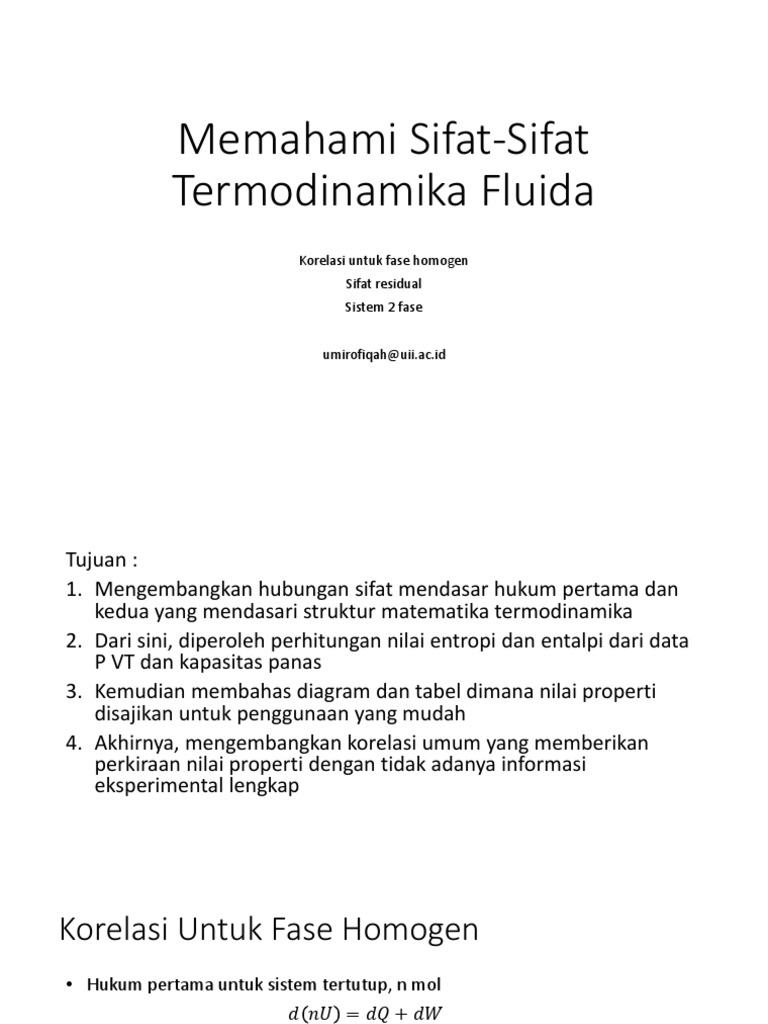 13 - Memahami Sifat-Sifat Termodinamika Fluida | PDF
