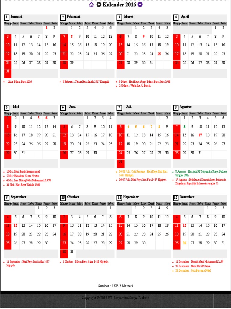 Kalender 2016 PDF | PDF
