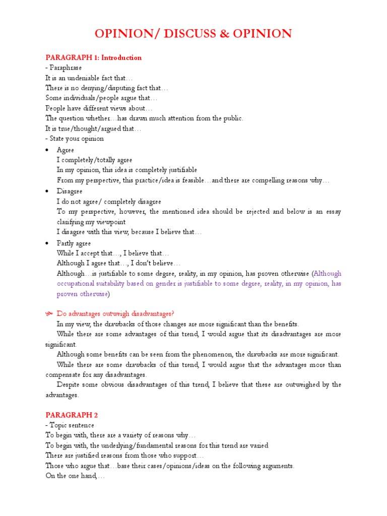 Outline Writing Task 2 | PDF | Argument | Cognition