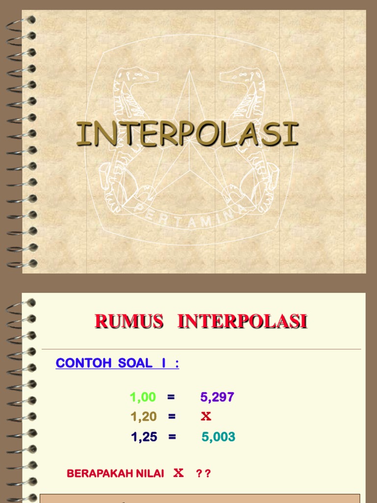 Rumus Interpolasi A | PDF
