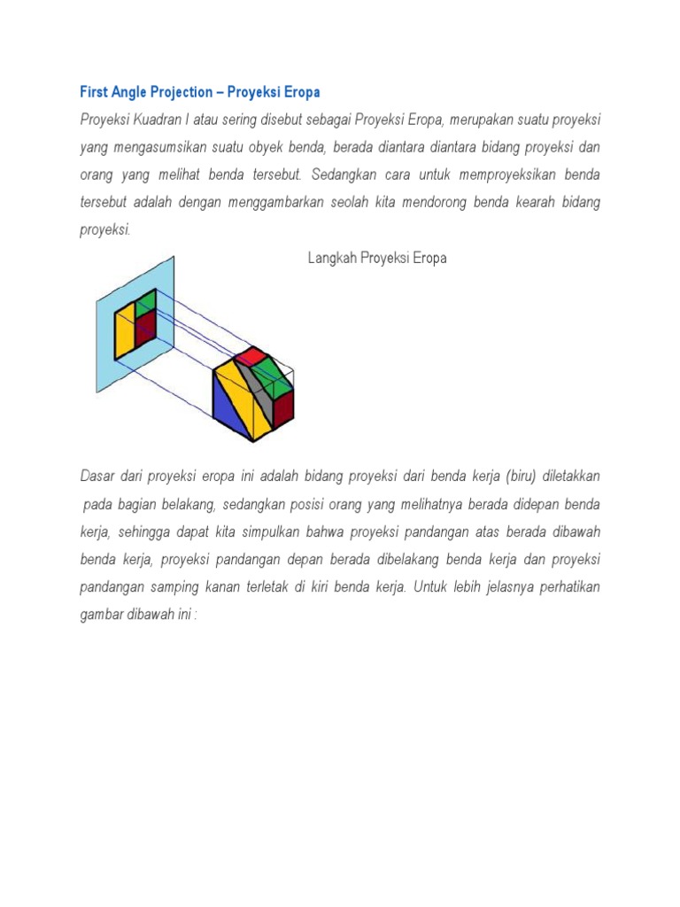 Third Angle Projection | PDF