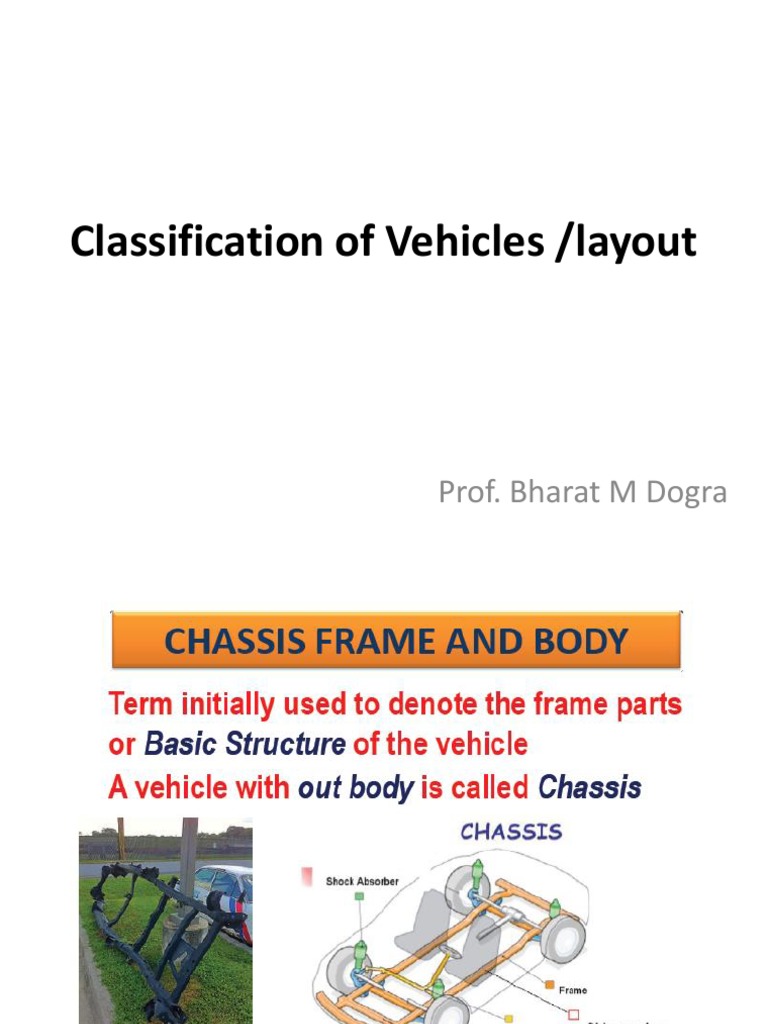 Classification of Vehicles - Layout | PDF