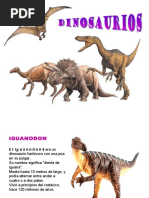 Triptico Dinosaurios | PDF | Dinosaurios | Cretáceo