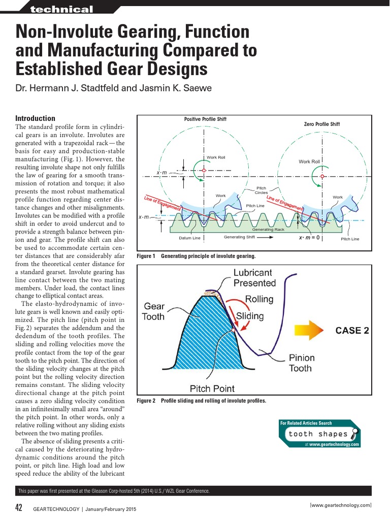 Non - Involute | PDF | Gear | Transmission (Mechanics)