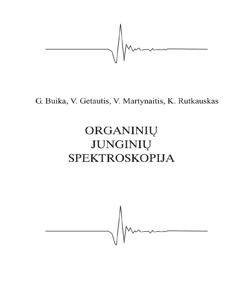 Organinių Junginių Spektroskopija | PDF