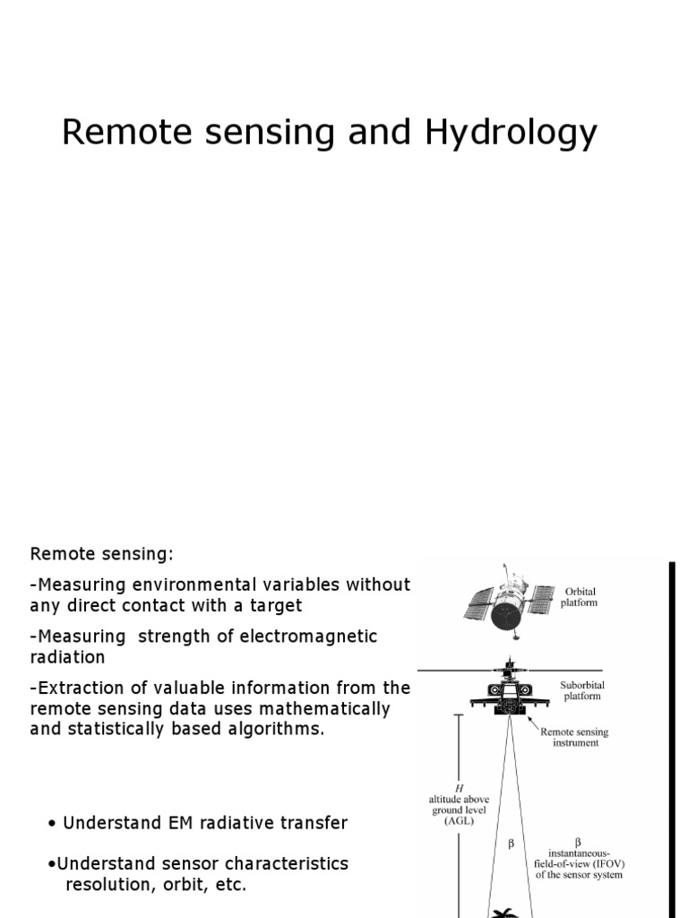 Remote Sensing Hydrology | PDF | Scattering | Electromagnetic Radiation