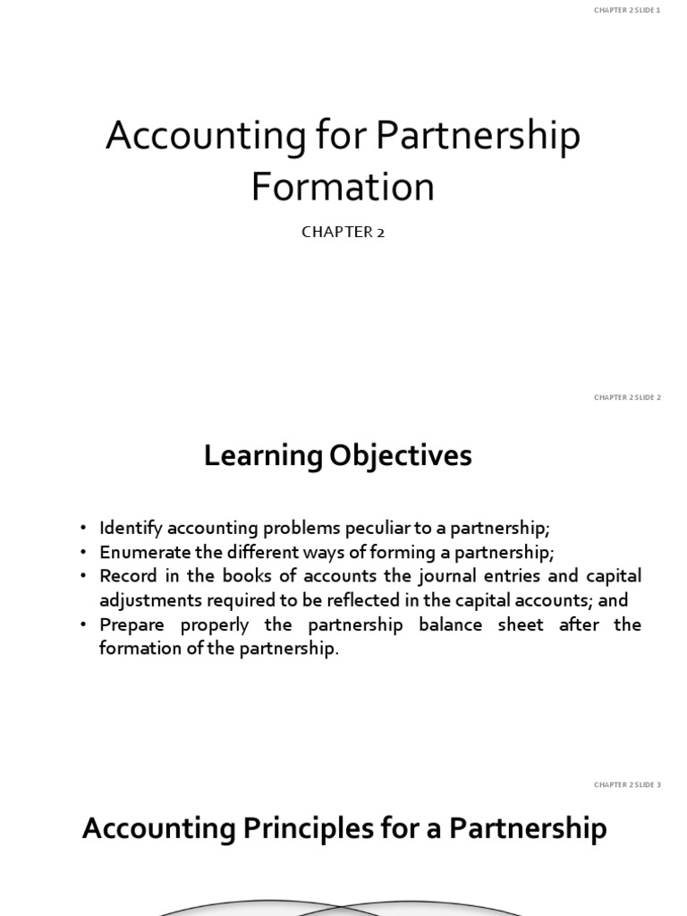 Partnership Formation Accounting Guide | PDF | Debits And Credits ...