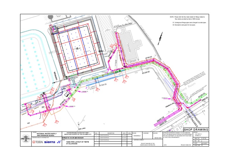 Yard Pipe Layout at Ellihouse | PDF | Water Supply | Civil Engineering
