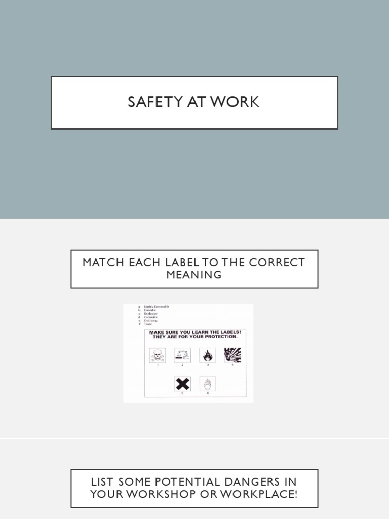 Safety at Work | PDF