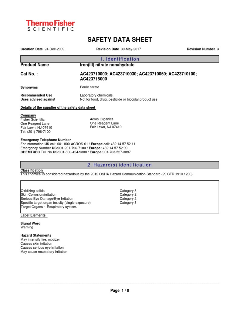 Msds | PDF | Personal Protective Equipment | Dangerous Goods