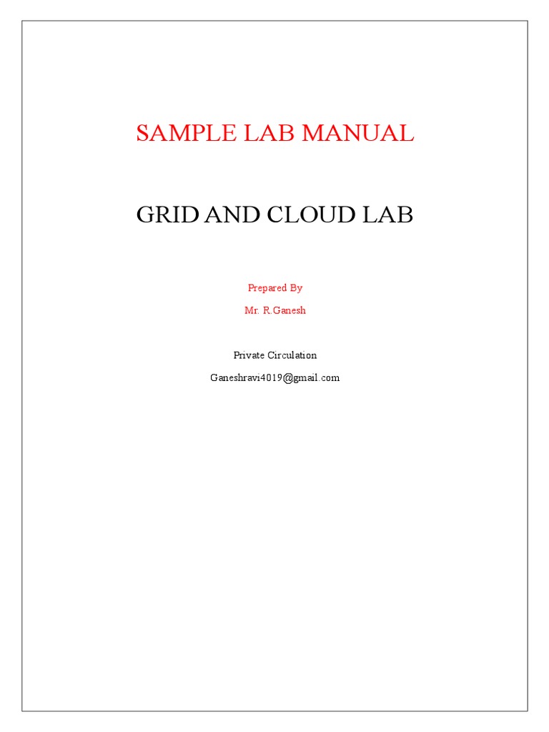 cs6712 GCC Lab Manual | PDF | Apache Hadoop | Grid Computing