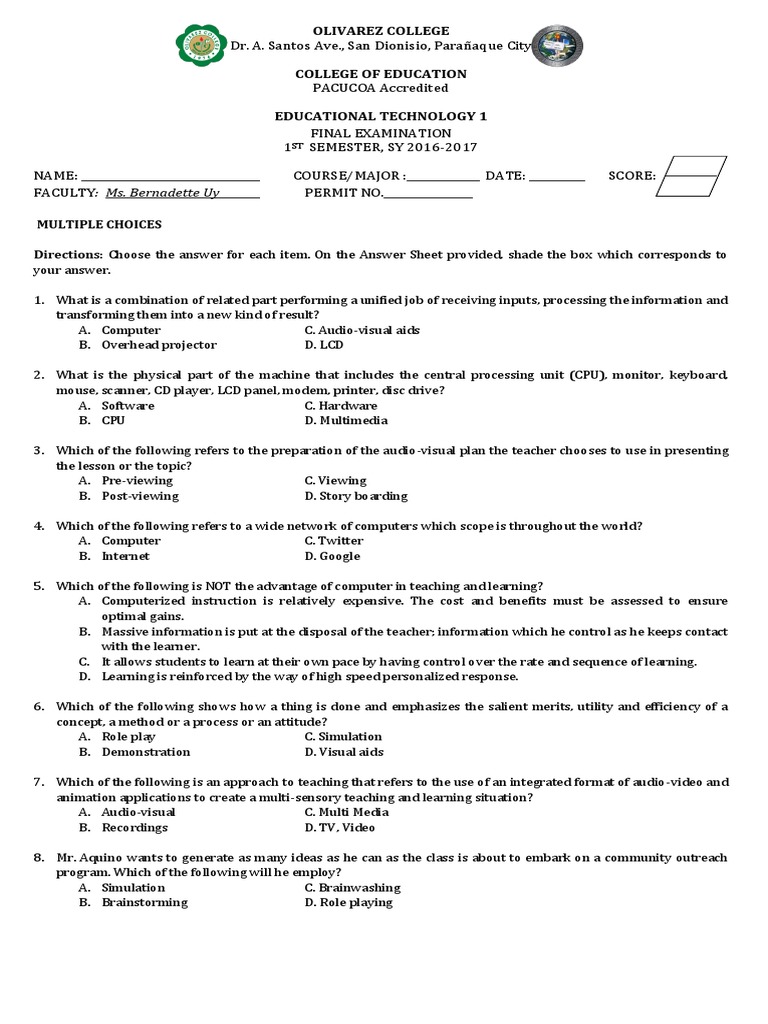 Edtech Finals | PDF | Lesson Plan | Educational Technology