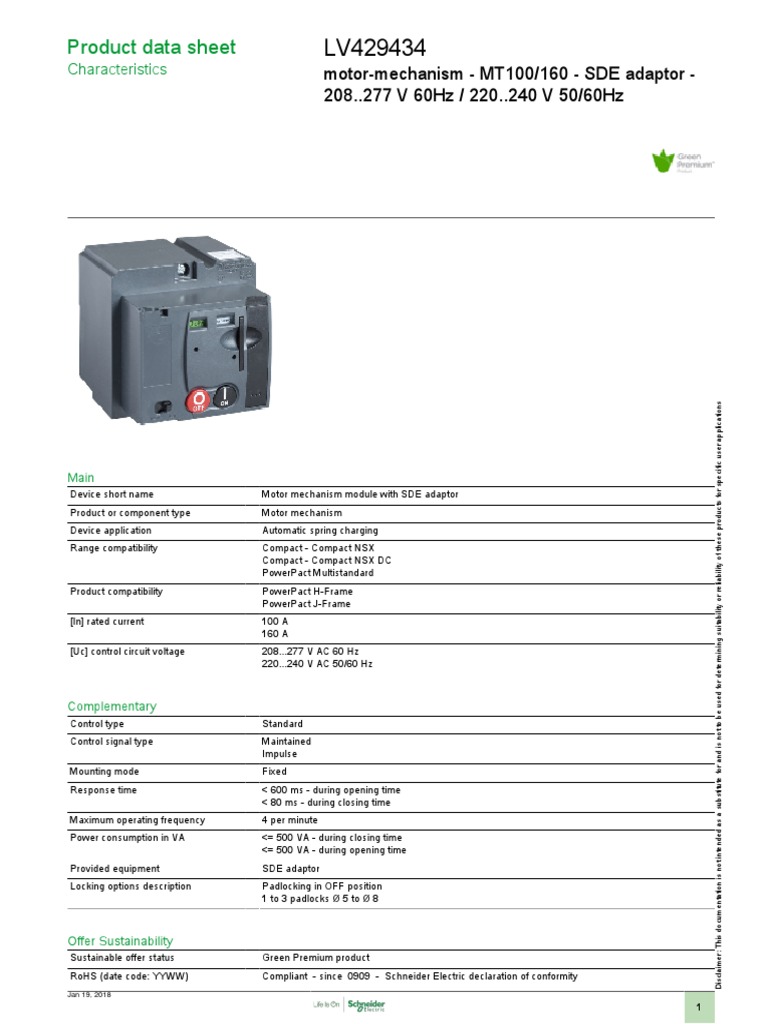 Compact NSX LV429434 | PDF | Alternating Current | Electronic Engineering