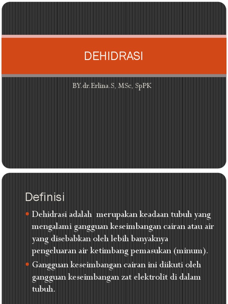 DEHIDRASI | PDF