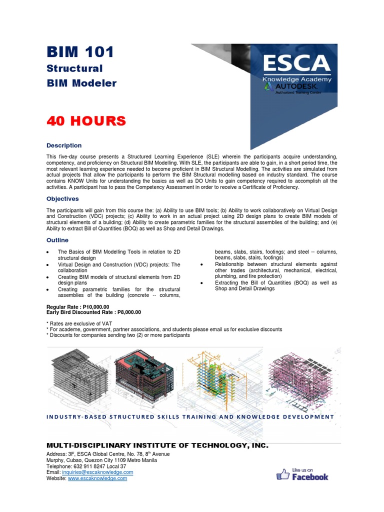 BIM 101 - Registration | PDF | Building Information Modeling ...