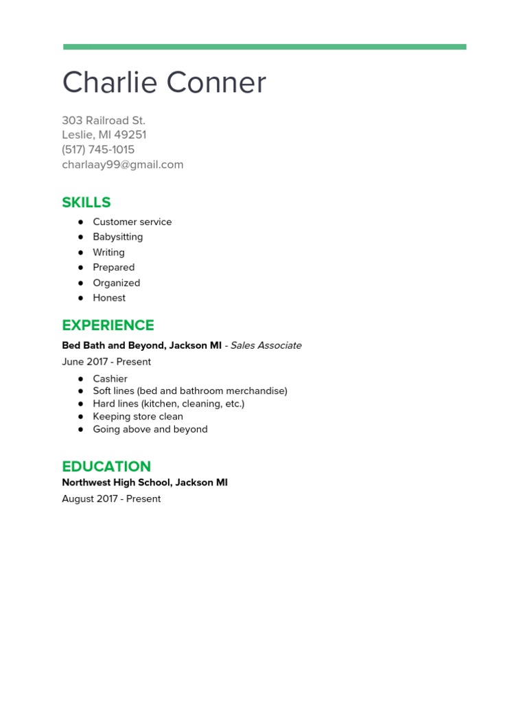 Entry-Level Job Seeker Resume | PDF