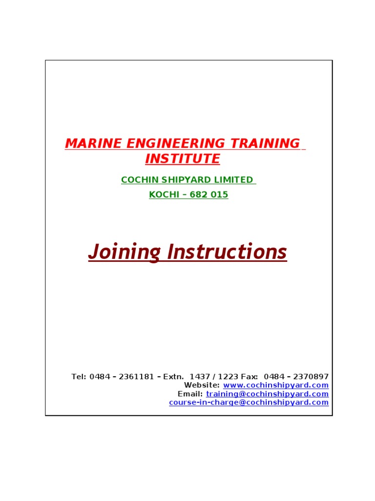 Joining Instructions | PDF | Indemnity | Damages