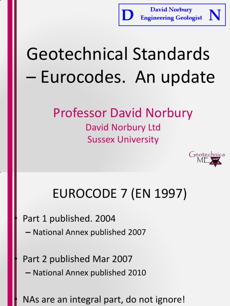 Professor David Norbury PDF | PDF | Hydrogeology | Geotechnical Engineering