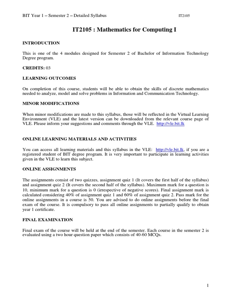 Mathamatics For Computing | PDF | Function (Mathematics) | Mathematical ...