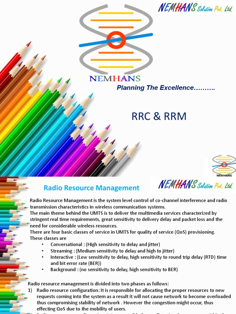 RRC and RRM | PDF | Quality Of Service | Network Congestion