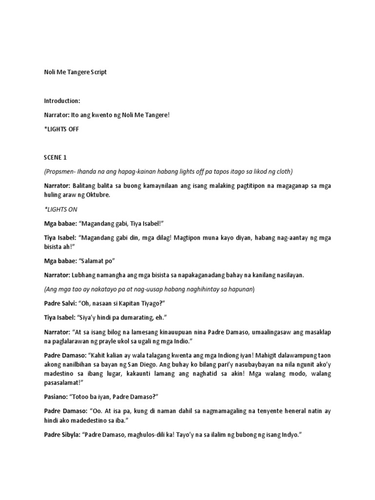 Final Script Noli All Scenes | PDF